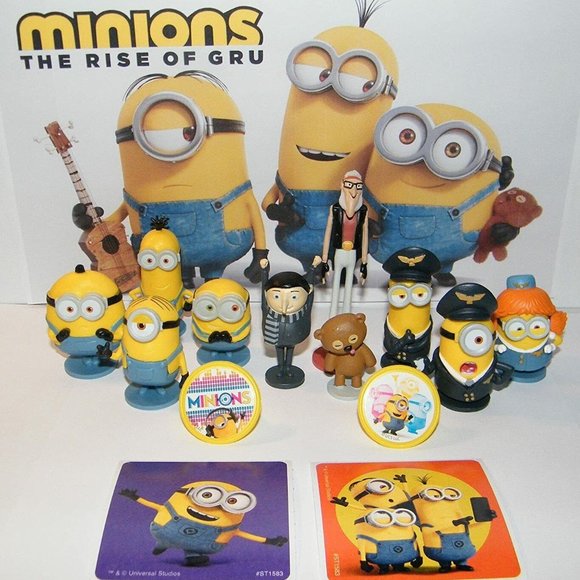 Minions | Toys | Minions The Rise Of Gru Movie Deluxe Figure Set Of 4 ...